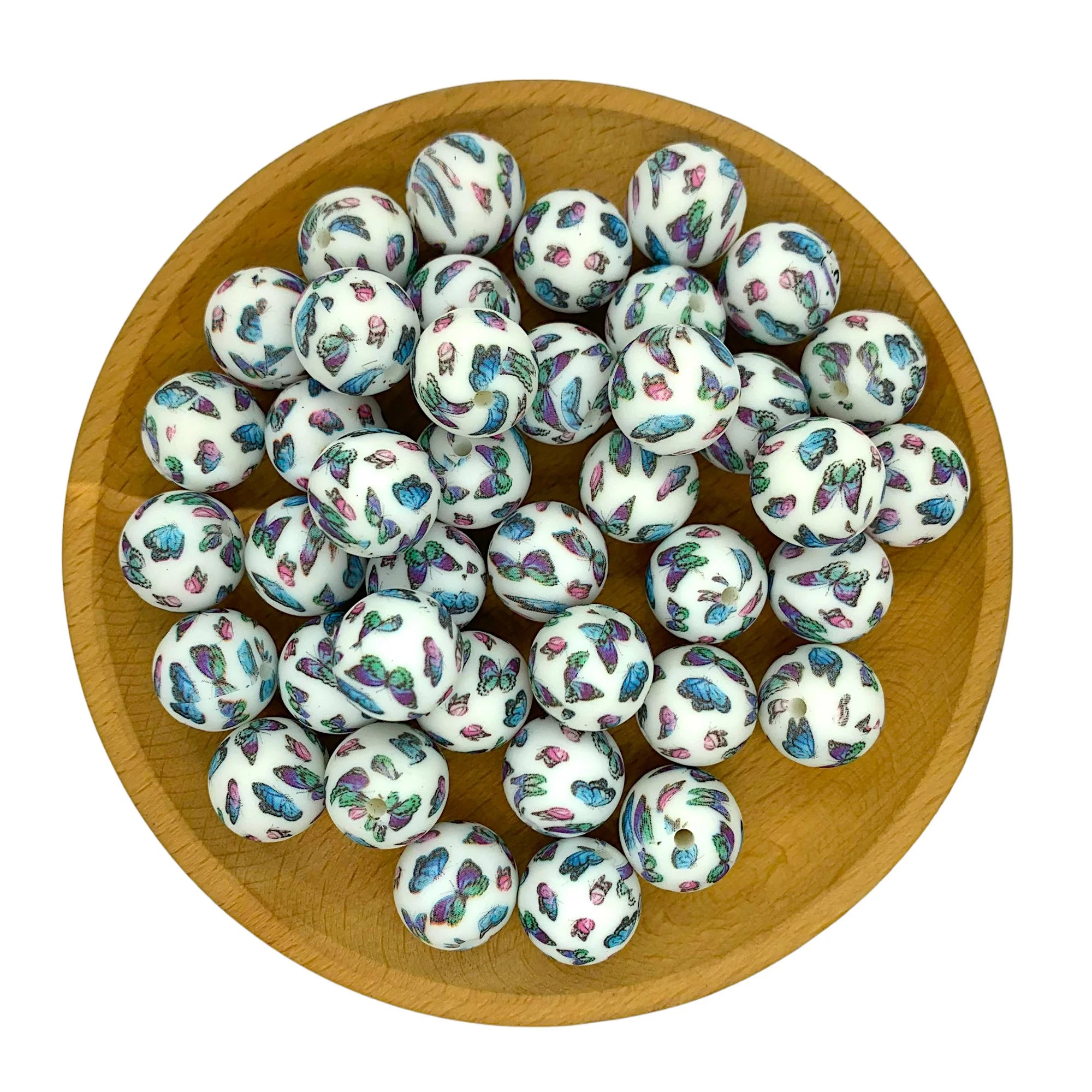15mm Printed Silicone Bead - 470 – Becca's Can-Do Creations