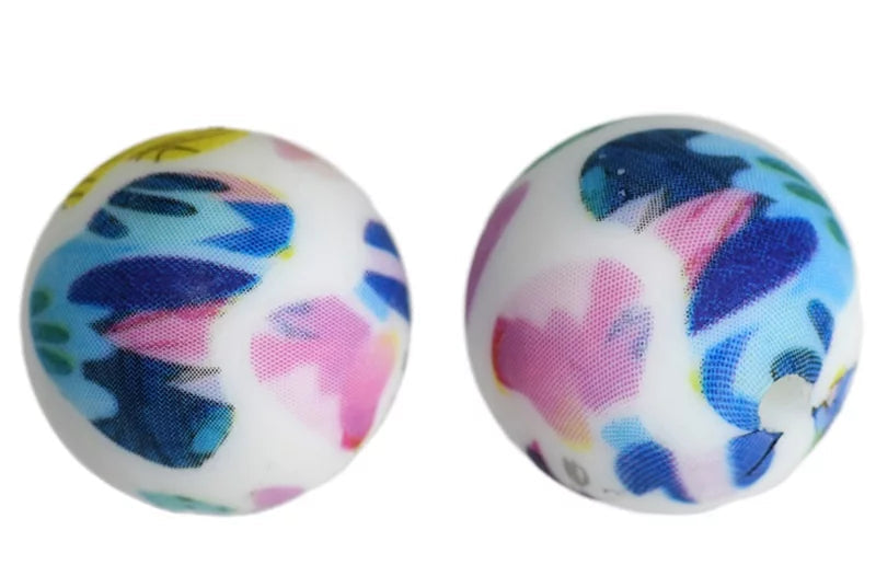 15mm Printed Silicone Bead - 343 – Becca's Can-Do Creations